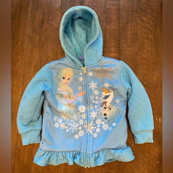 Disney | Jackets & Coats | Disneys Frozen Zipup Hooded Jacket Frozen ...